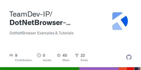 Github Teamdev Ipdotnetbrowser Examples Dotnetbrowser Examples