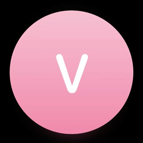 Letter V Default Pfp Letter V Profile Picture V Avatar Pink Letter Pfp