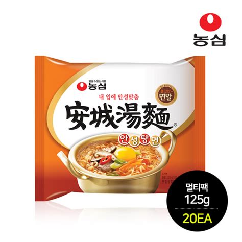 농심 안성탕면 125g X 20입 1박스 홈플러스 택배배송