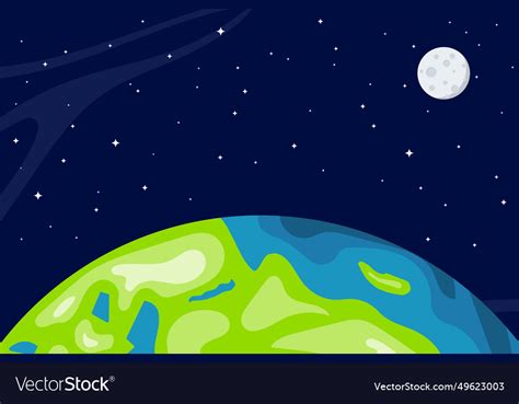 Earth Surface Landscape Royalty Free Vector Image