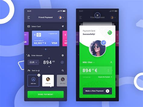 Mobile Wallet App UI Design PSD Download PSD