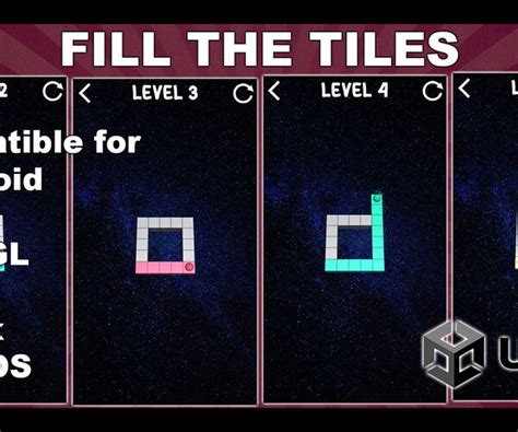 Artstation Fill The Tiles Unity Puzzle Game Source Code Game Assets