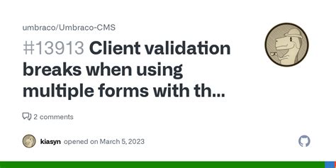 Client Validation Breaks When Using Multiple Forms With The Same Field