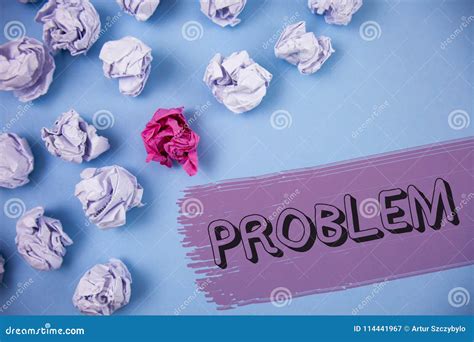 Word Writing Text Problem Business Concept For Trouble That Need To Be