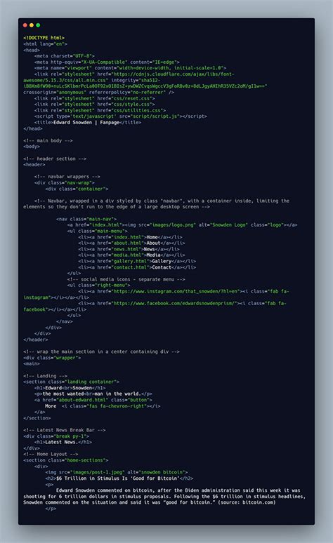 HTML CSS JS Full Blog Style Website On Behance