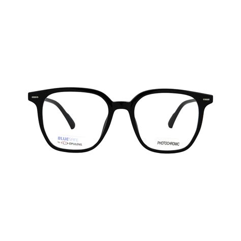 Tony Morgan Silas Black Tr 90 Square Eyeglasses Tmsilasblack51blk