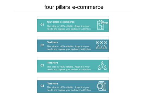 Four Pillars Ecommerce Ppt Powerpoint Presentation Gallery Graphics Tutorials Cpb Presentation