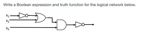 solved write a boolean expression and truth function for the