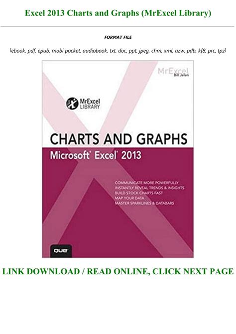 Download Pdf Excel 2013 Charts And Graphs Mrexcel Library Full Books