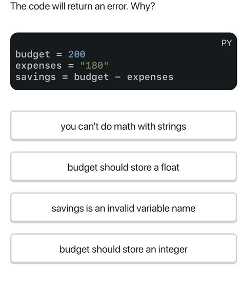 The Code Will Return An Error Why Python Studyx