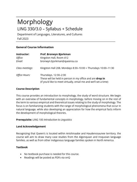 ling 330 syllabus fall 2023 pdf academic integrity integrity