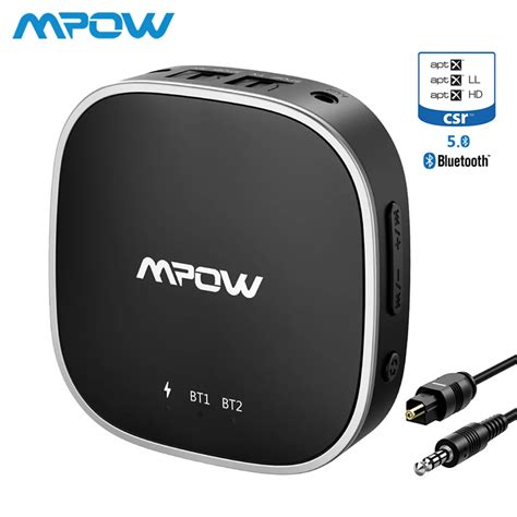 Buy Mpow Bluetooth 5 0 Receiver Transmitter Audio Adapter Support Optical