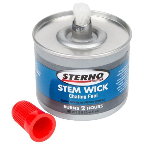 Sterno 10100 2 Hour Stem Wick Chafing Fuel 24case