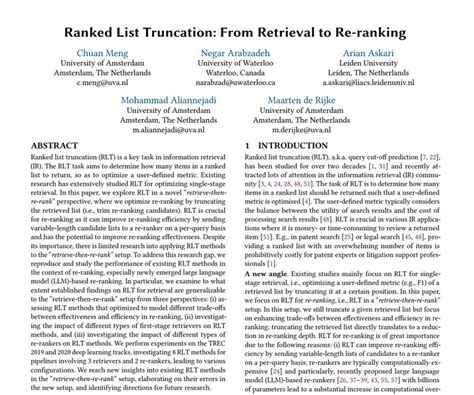 Our Paper On Llm Based Re Rankers At Sigir 2024 Chuan Meng Posted On