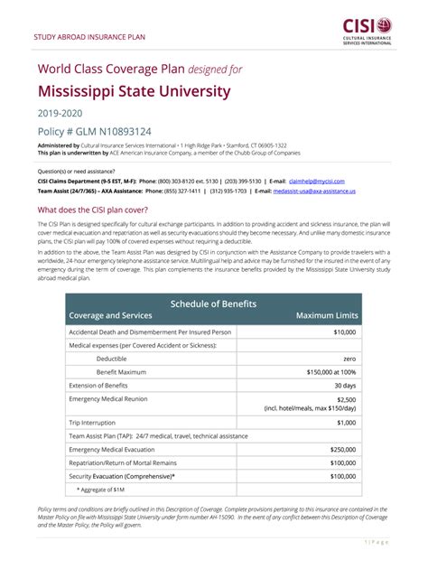 World Class Coverage Plan Au Pair In America Fill Out And Sign