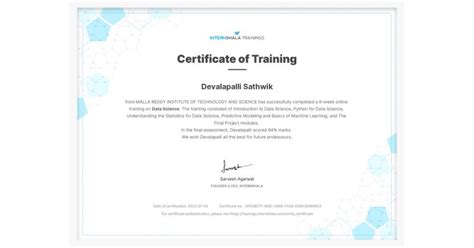 Sathwik Devalapalli On Linkedin Successfully Completed The Data