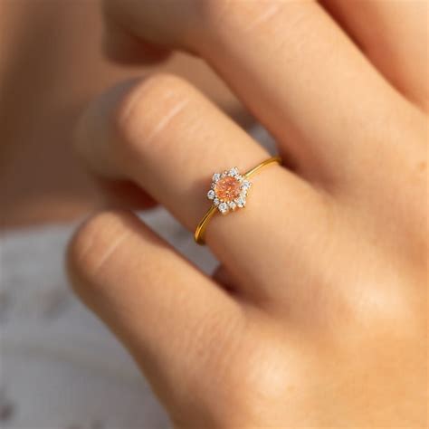 Tiny Engagement Ring Etsy