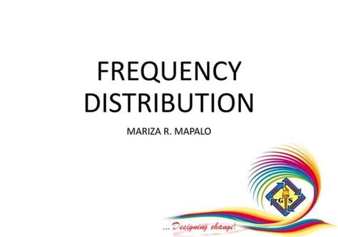 frequency distribution table pptx