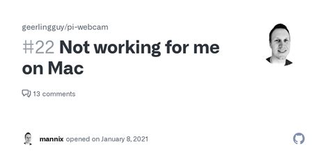 Not Working For Me On Mac Issue Geerlingguy Pi Webcam GitHub