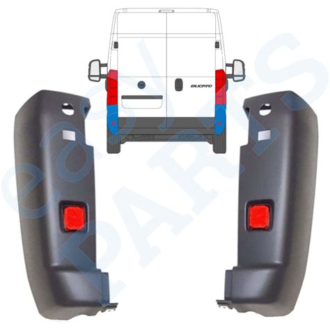 Hinten Stossstange + Ruckstrahler Heckleuchte / Satz Fiat Ducato 2006-2018