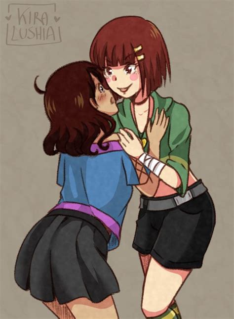 Frisk X Chara 2 Asdfghjkl Undertale Charisk Chara Carries Frisk