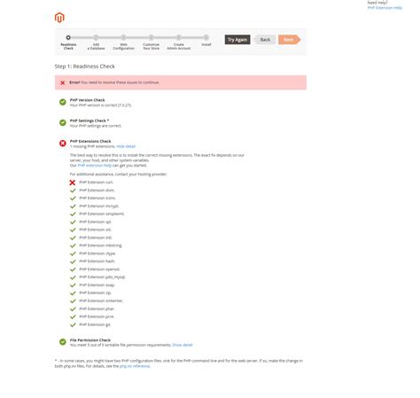 How To Fix Php Curl Extension Error While Installing Magento
