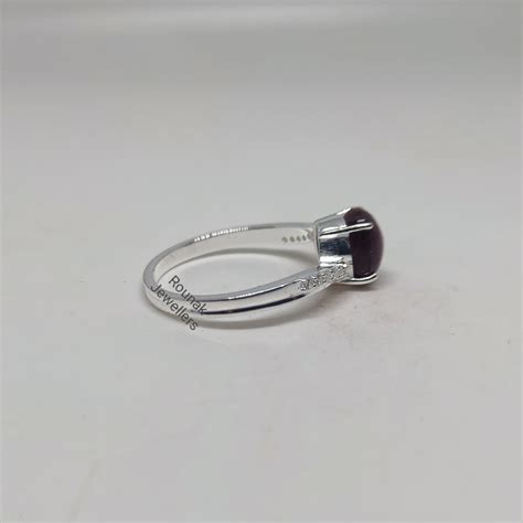 Genuine Star Ruby Ring Engagement Ring 925 Sterling Silver Etsy
