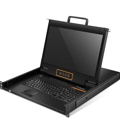 Ht2708 1u Rack Mount 8 Port LCD Kvm Switch 17 3 Inch USB VGA Support Kvm And 1u Kvm