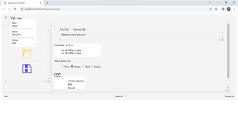 Github Francis Chris5webapppackage A Generic Html Gui Starter Package For Web Applications