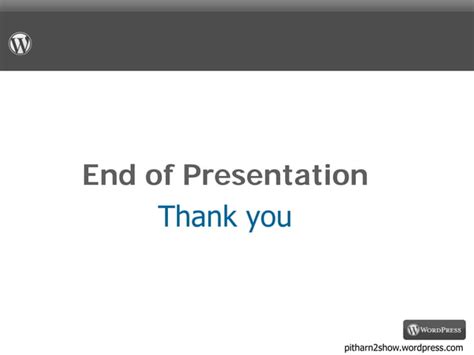 Wordpress Introduction Ppt
