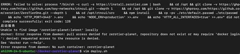 安装过程报错 · Issue 52 · Xubiaolindocker Zerotier Planet · Github