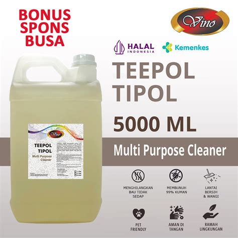 Jual Teepol Tipol Pembersih Serbaguna Konsentrat Vino 5 Liter Shopee Indonesia