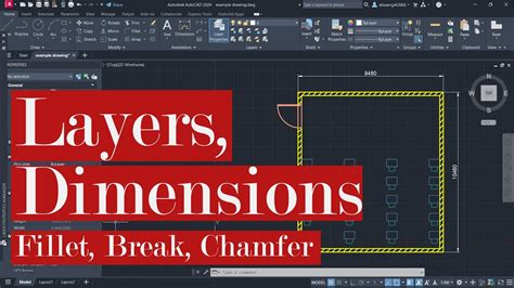 Layers Dimensions Fillet Chamfer Break Youtube