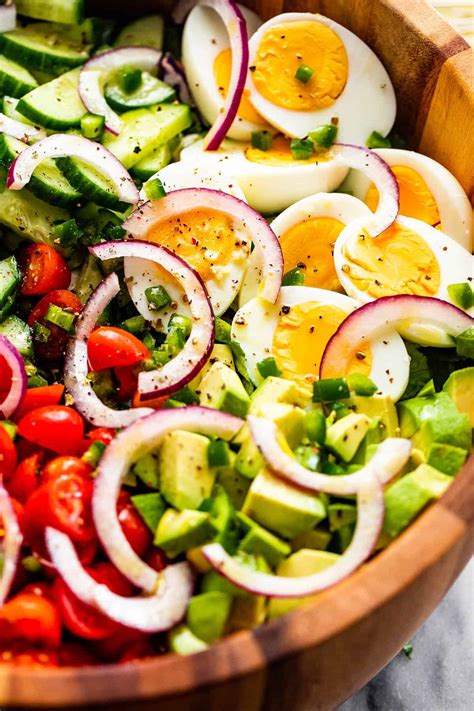 Chopped Egg Cucumber And Tomato Salad Diethood