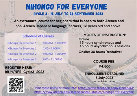 Nihongo For Everyone Cycle 3 Events Ateneo De Manila University