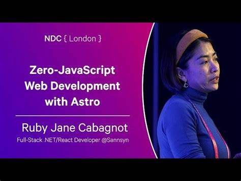 Free Video Zero Javascript Web Development With Astro From Ndc Conferences Class Central