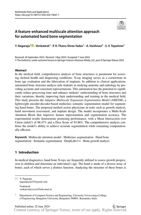 A Feature Enhanced Multiscale Attention Approach For Automated Hand Bone Segmentation Request Pdf