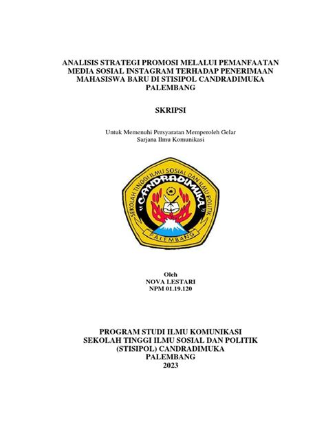 Skripsi Nova Lestari 01 19 120 Pdf
