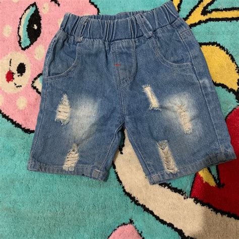 کمدا قیمت و خرید شلوارک لی بچگانه رنگ آبی سایز تا دو سال و‌نیم