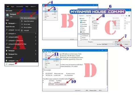 Hosts file ကအသပပ Website တက Block လပနည