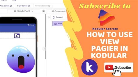 How To Use View Pager In Kodular In 2021 By Kodularsecrate Youtube
