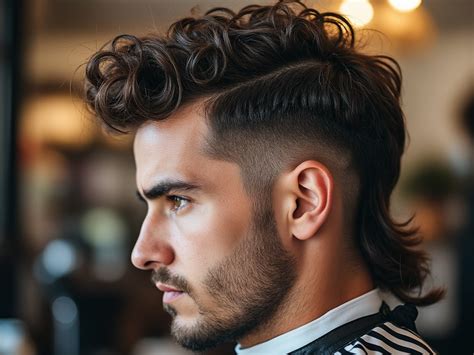 The Curly Hair Mullet A Bold Look For Men