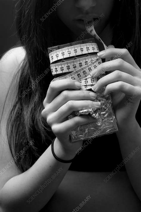 Anorexic Teenage Girl Conceptual Image Stock Image F Science Photo Library