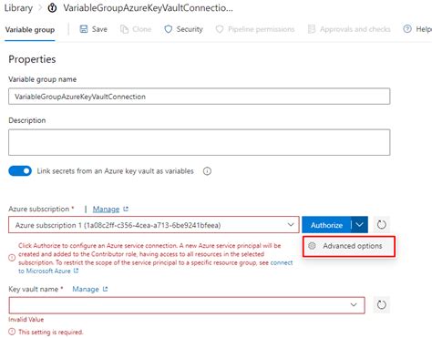 Azure Devops Integrate Key Vault Secrets With Local Self Hosted Agent