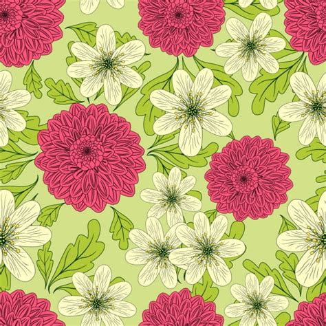 컬러 플로랄 패턴 디자인 Eps Uidownload