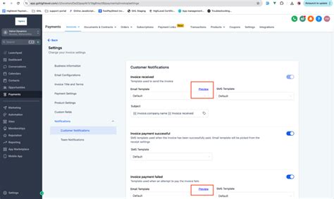 Feature Update Invoices Preview And Edit Email Templates For All