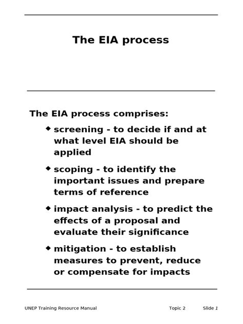 02topic2 Eia Process Pdf Environmental Impact Assessment United