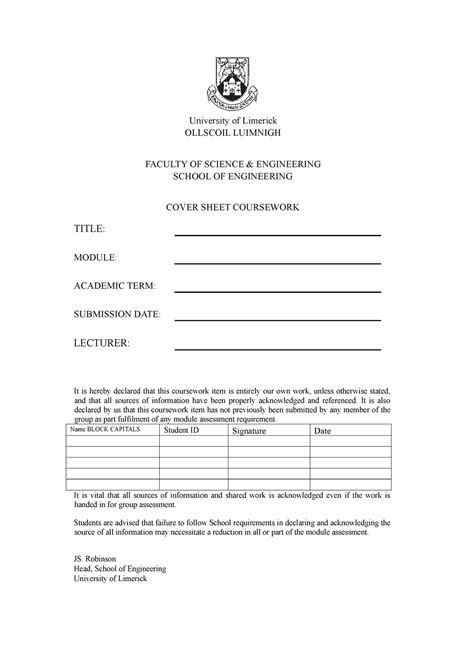 CFD Coursework Dr Andrew Niven University Of Limerick OLLSCOIL LUIMNIGH FACULTY OF SCIENCE