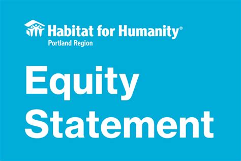 Equity Statement Habitat Portland Region