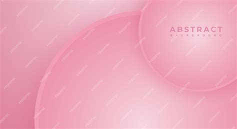 Premium Vector Abstract 3d Background Circle Pink Papercut Layer With Copy Space For Text Or